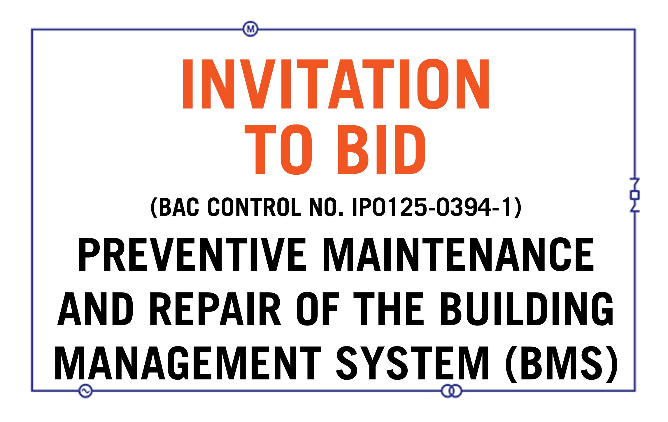 PREVENTIVE MAINTENANCE AND REPAIR OF THE BUILDING MANAGEMENT SYSTEM ...