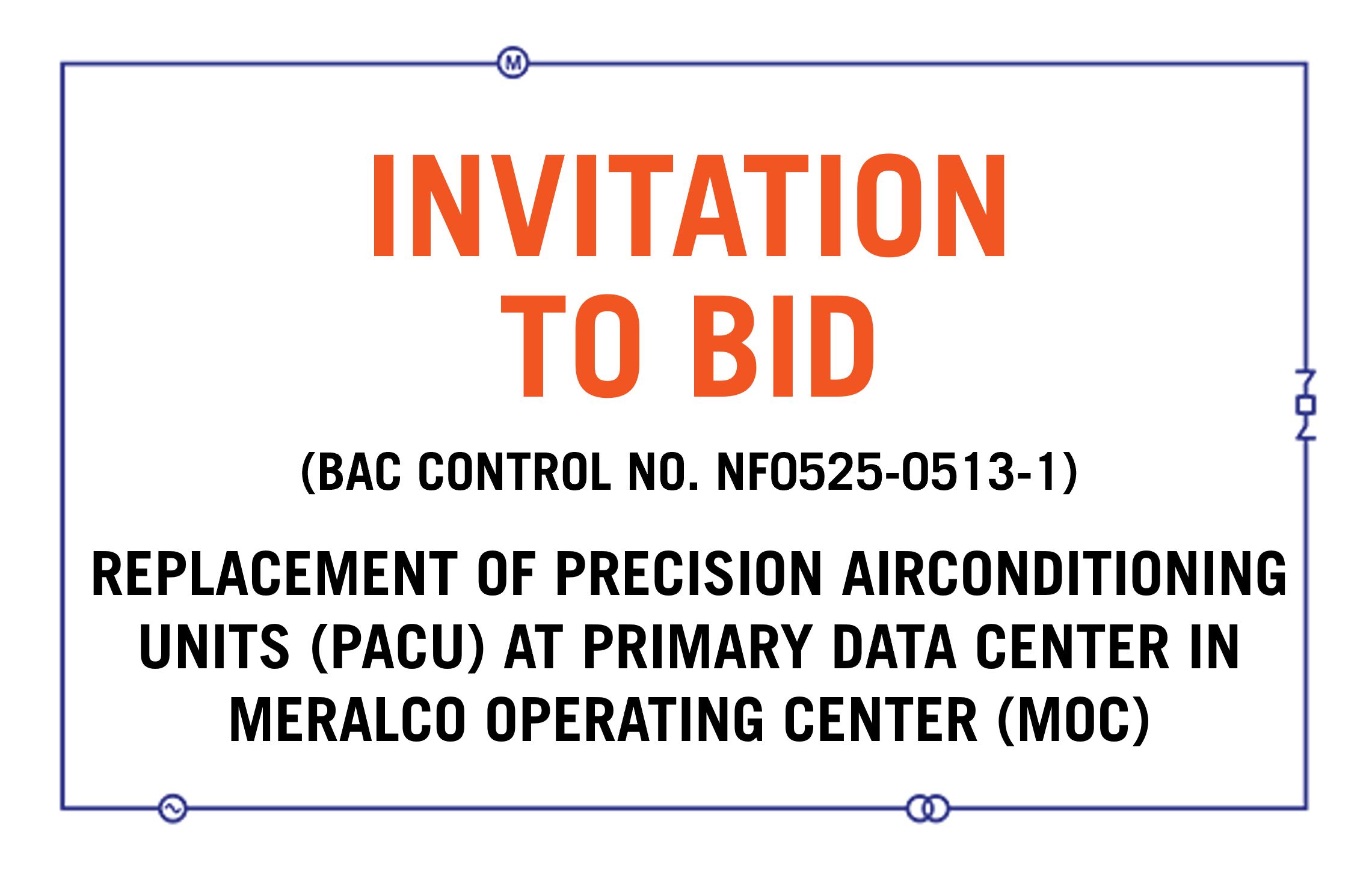 REPLACEMENT OF PRECISION AIRCONDITIONING UNITS (PACU) AT PRIMARY DATA ...