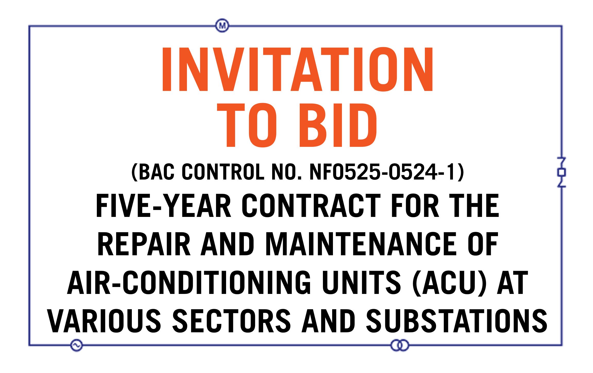 FIVE-YEAR CONTRACT FOR THE REPAIR AND MAINTENANCE OF AIR-CONDITIONING ...