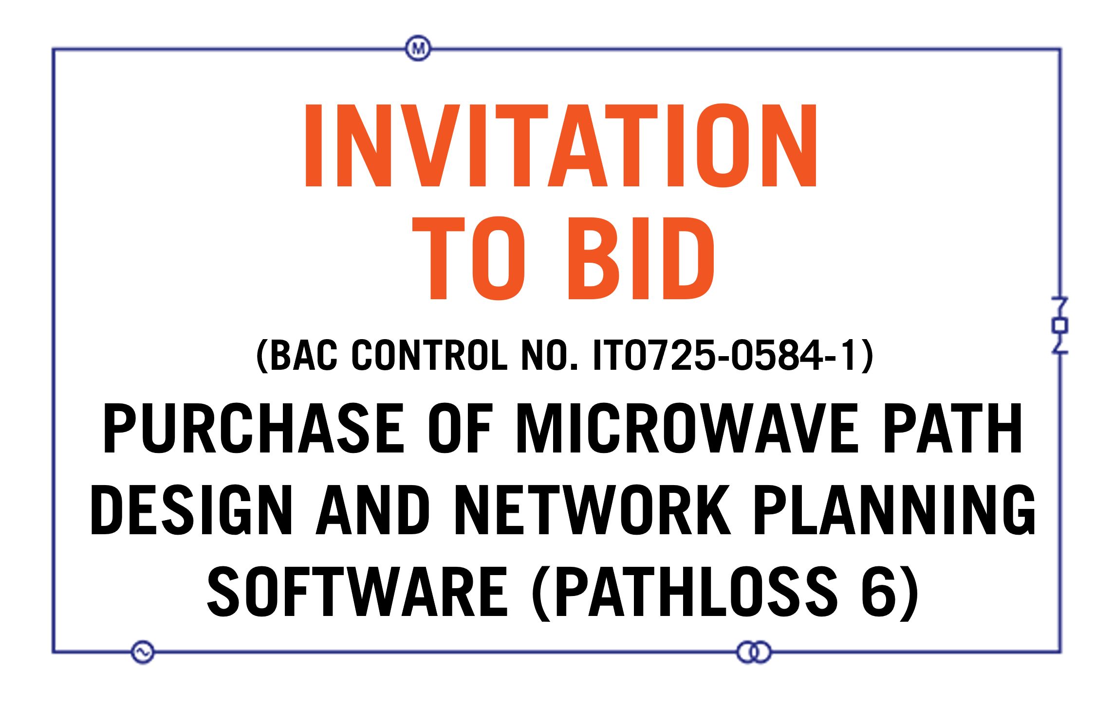 PURCHASE OF MICROWAVE PATH DESIGN AND NETWORK PLANNING SOFTWARE ...