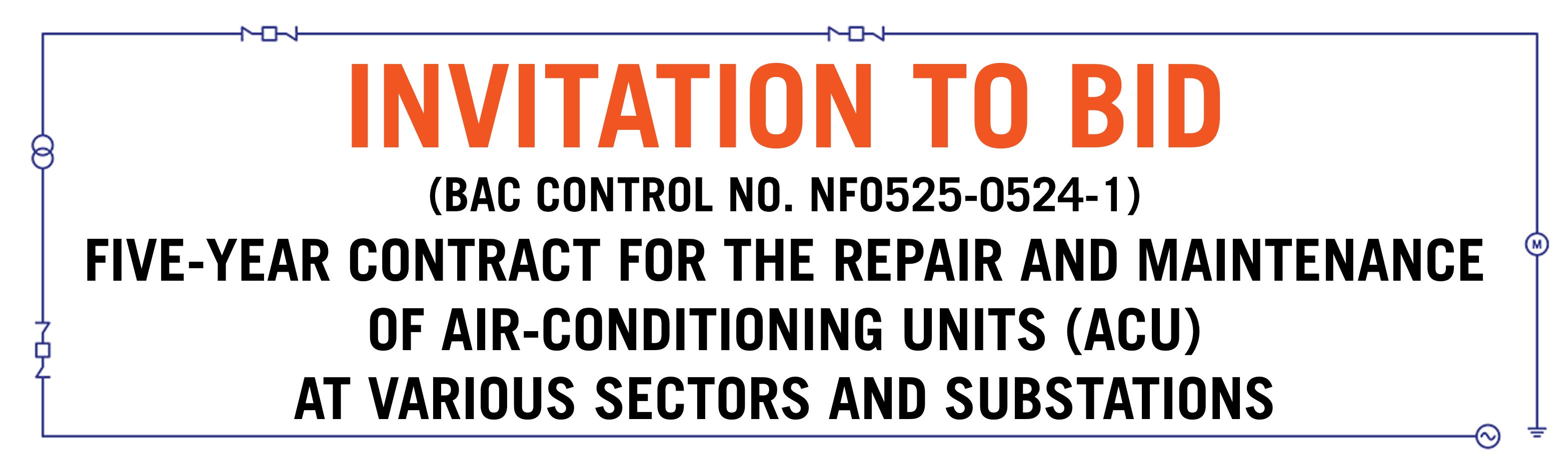 FIVE-YEAR CONTRACT FOR THE REPAIR AND MAINTENANCE OF AIR-CONDITIONING ...