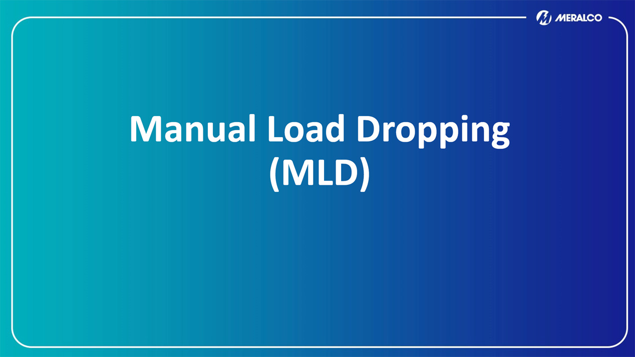 Manual Load Dropping: Process Overview – June 8, 2021 | Meralco